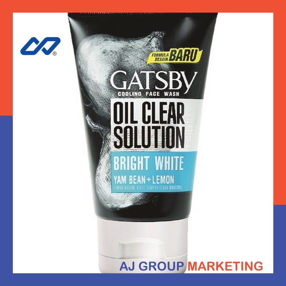 Gatsby Oil Clear Solution Bright White Cooling Face Wash (100g) | Shopee Singapore