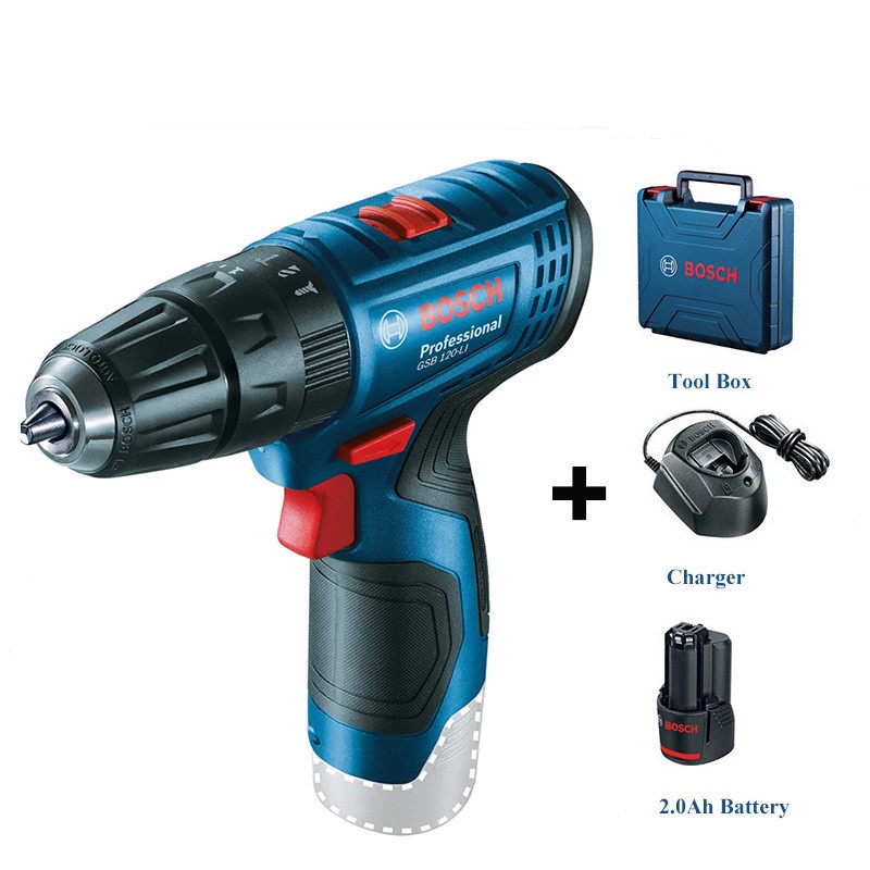 Bosch 12v Drill Set (drill, Tool Box, battery, charger) | Shopee Singapore