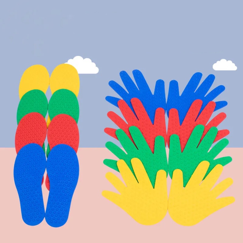 1 Pair Kids Hand Foot-Shaped Mat Tactile Massage Playmat Sensory ...