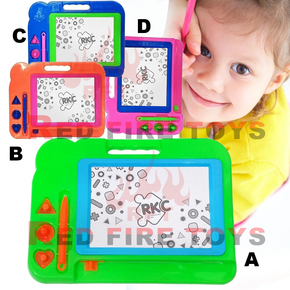 Toy DRAWING BOARD MAGNETIC Whiteboard SLIDE ERASE MAGNETIC BOARD ...