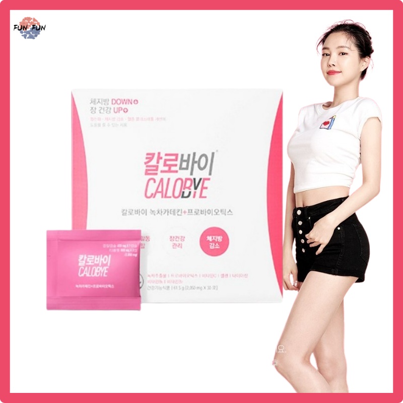 CALOBYE Green Tea Catechin + Probiotics Diet Supplements Intestinal ...