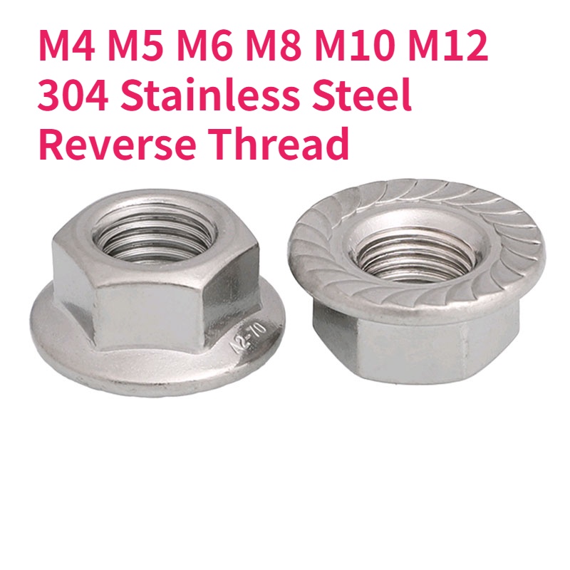 M4 M5 M6 M8 M10 M12 304 Stainless Steel Reverse Thread Hex Hexagon ...