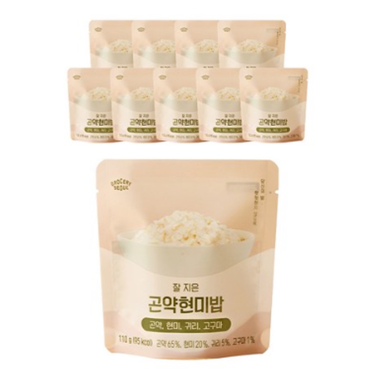 Grocery Seoul Konjac Brown Rice, Sticky Barley, Dashin Konjac Rice ...