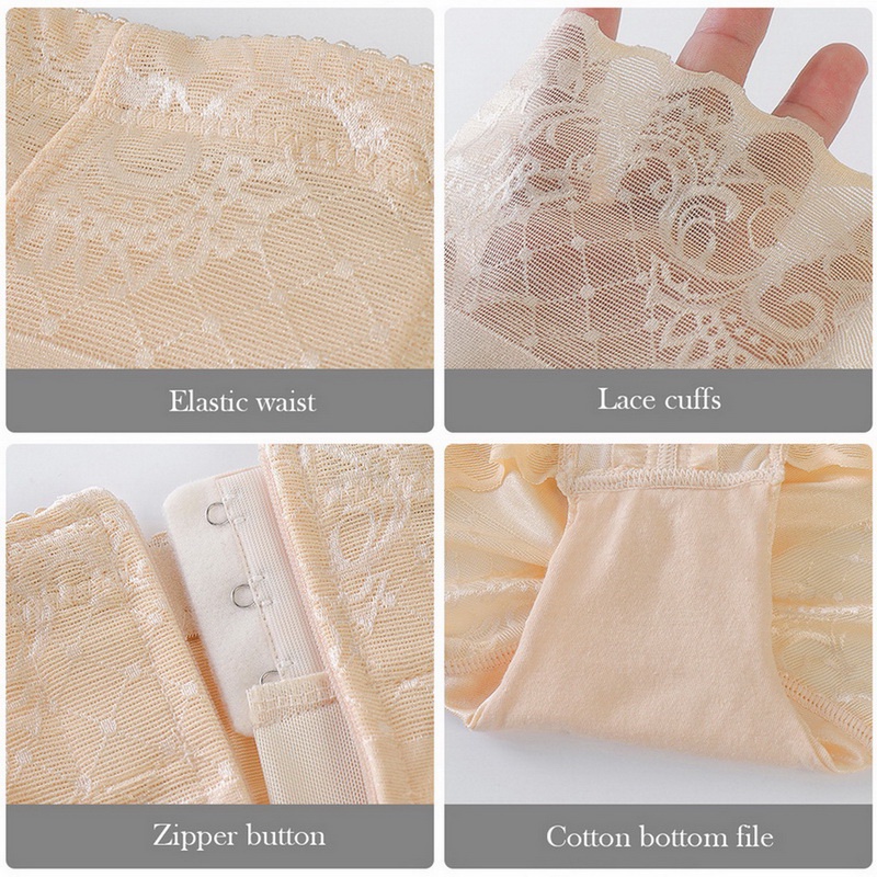 High Waist Women Zip Shaper Panties Tummy Control Slimming Shapewear ...