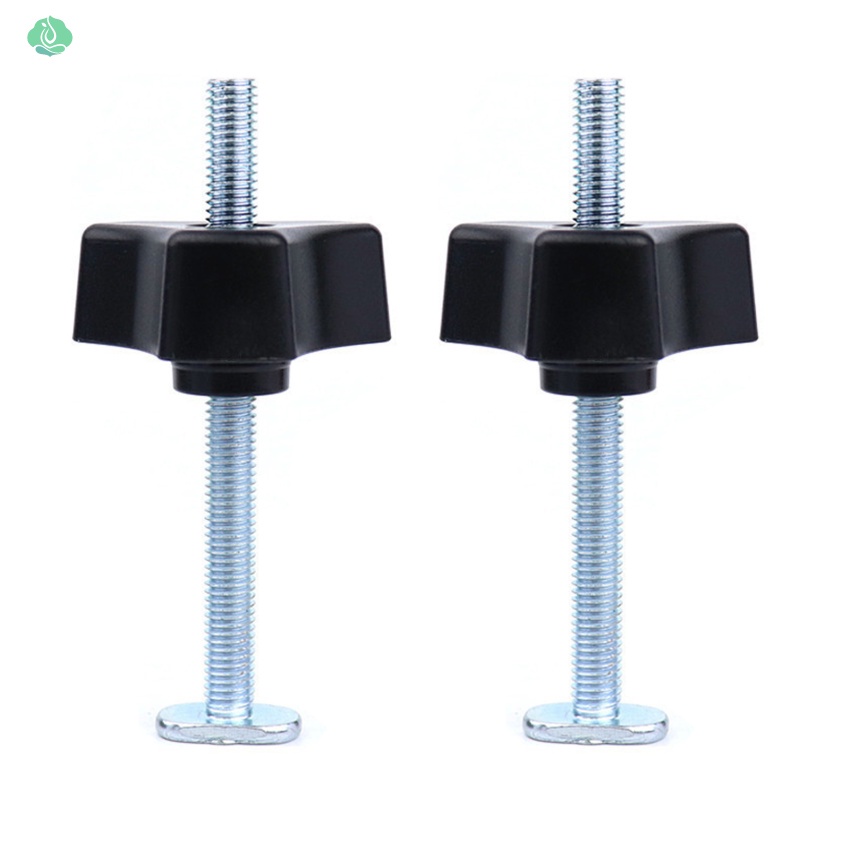 2 Pack T Screw and 2 Pack M8 Plastic Handle Nut Clamp Set Universal T ...