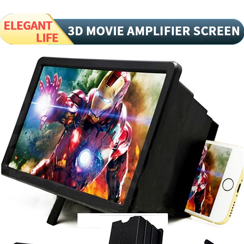 3D Mobile Phone Screen Magnifying Glass with Bracket To Magnify HD ...