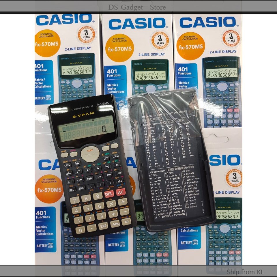 Casio Scientific Calculator FX-570MS FX570MS New Model With 401 ...