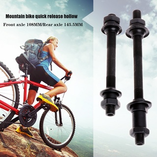 Mountain Bike Bicycle Quick Release Front Back Axles Hollow Hub Shaft ...