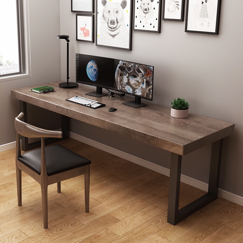 Color Size Optional Wall Side Solid Wood Computer Desktop Home Desk ...