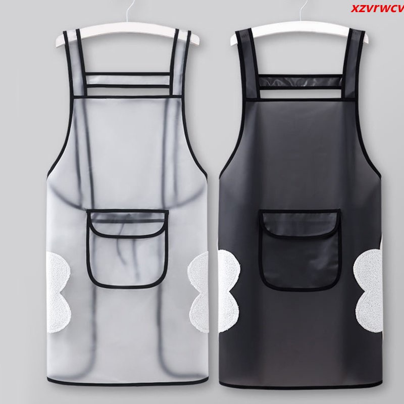 Water Proof Oil Transparent Tpu Material Apron For Women With Large ...