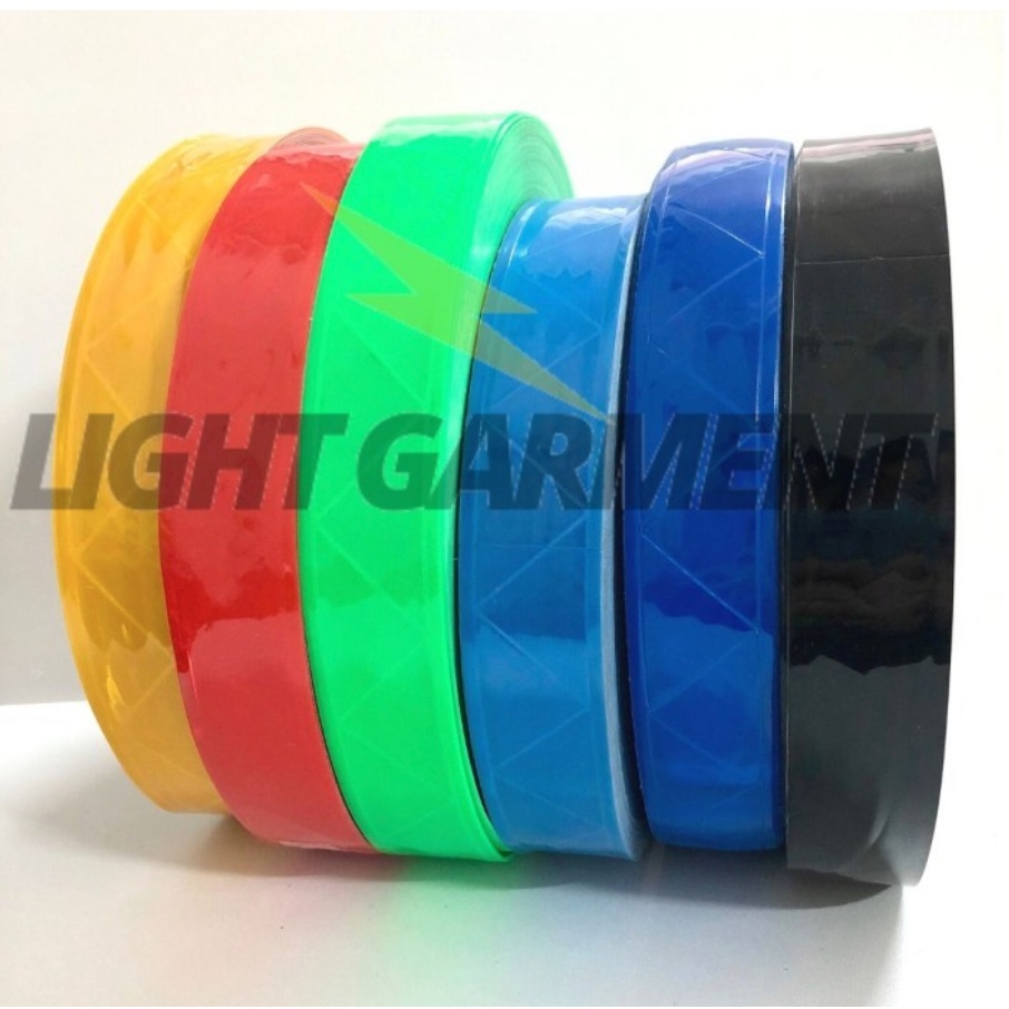 Safety TapeTe Scotchlite PVC 2.5 cm per 1 Meter/Colorful Tape/Job ...