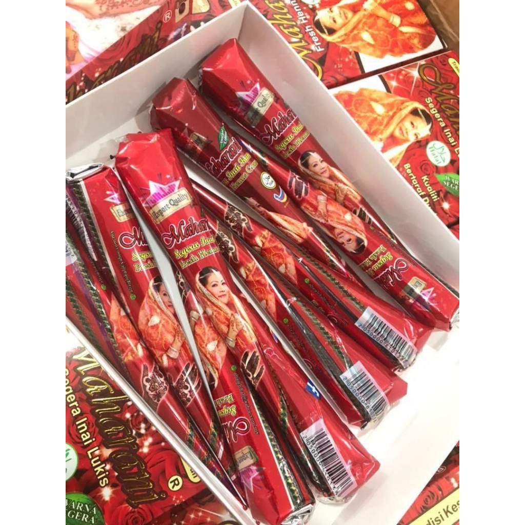 FRESH MAHARANI HALAL HENNA INAI CONE MAHARANI KON / LUKIS SAIZ BESAR ...