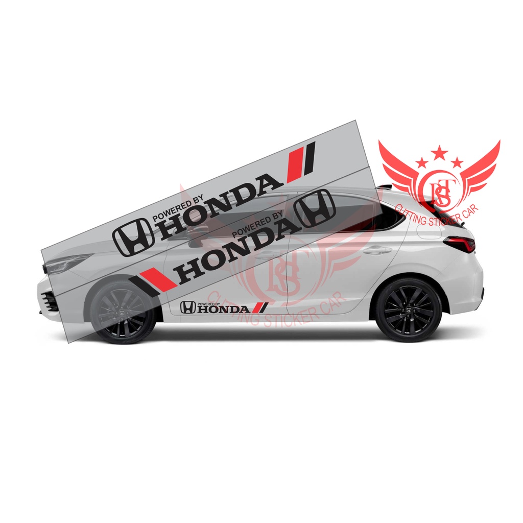 Honda Car sticker sticker powered by cutting sticker honda city mobilio ...