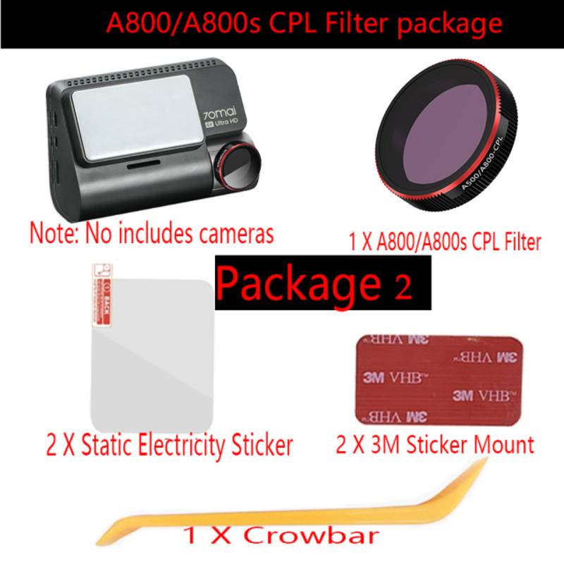 For 70 Mai Dash Cam A800S CPL Polarizing 70Mai Pro Plus+A500S Or RC06 ...
