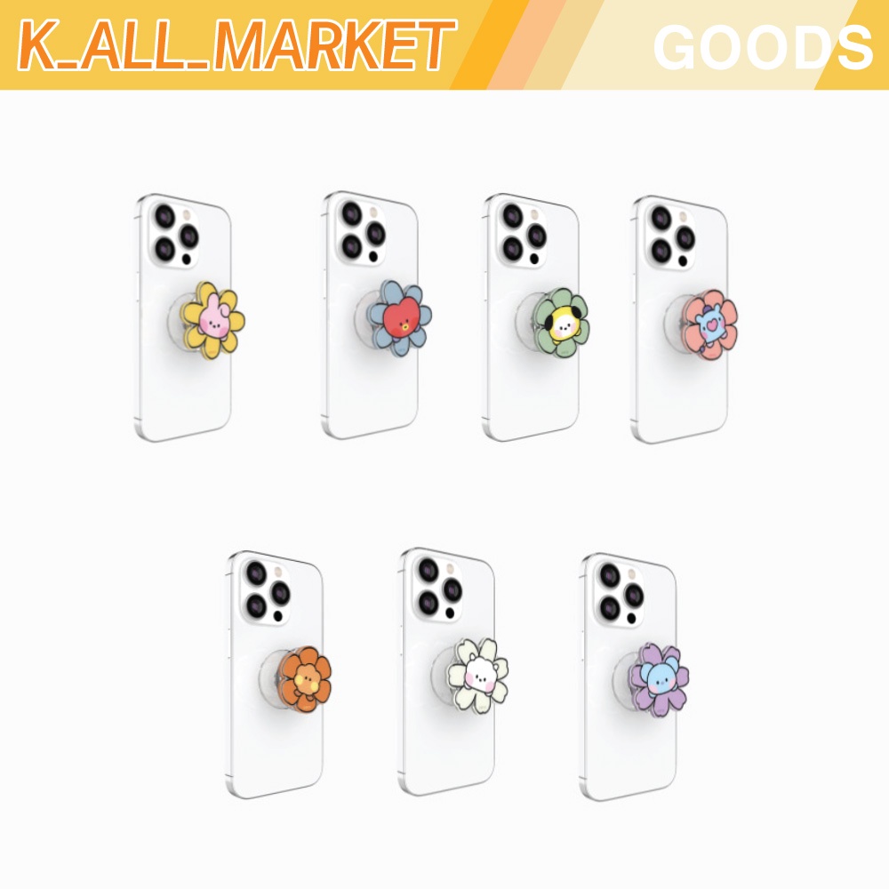 Line Friends BT21 official MD BTS minini HAPPY FLOWER EPOXY SMART TOK ...