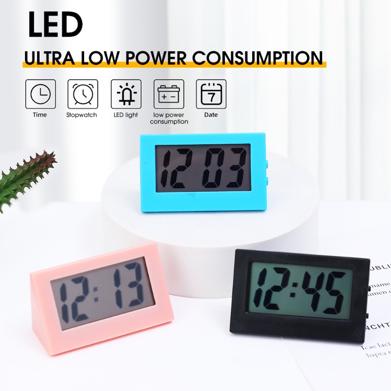 Mini LED Electronic Digital Clock Premium Battery Powered Clock ...