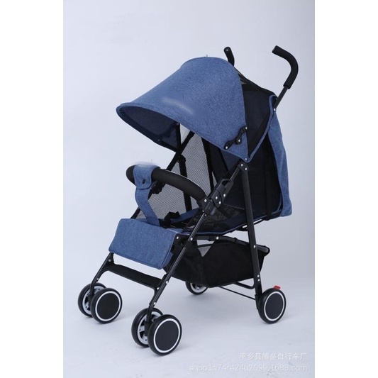 Foldable newborn stroller with 3 positions for baby's lying, flying and ...
