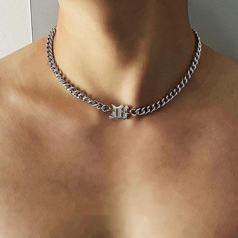 European and American style hip hop chain men's and women's necklaces ...