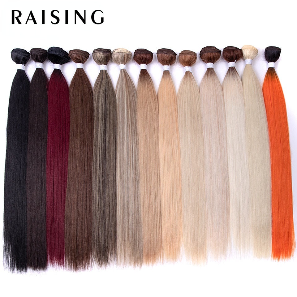 Bone Straight Hair Extensions Ombre Blonde Hair Bundles Super Long Hair ...