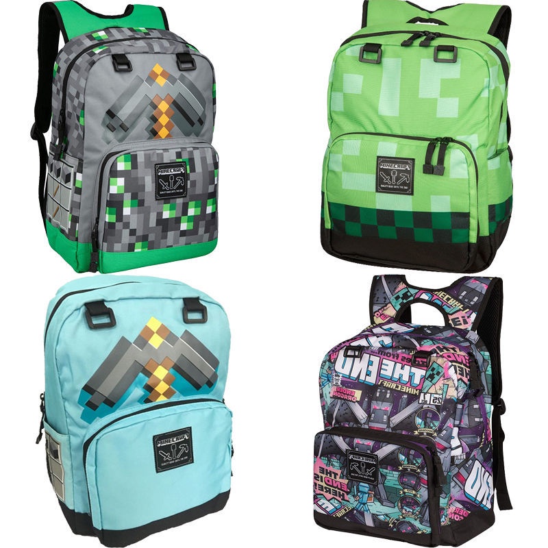 Minecraft Elementary School Backpack Kindergarten 1-3-6 Grade For ...