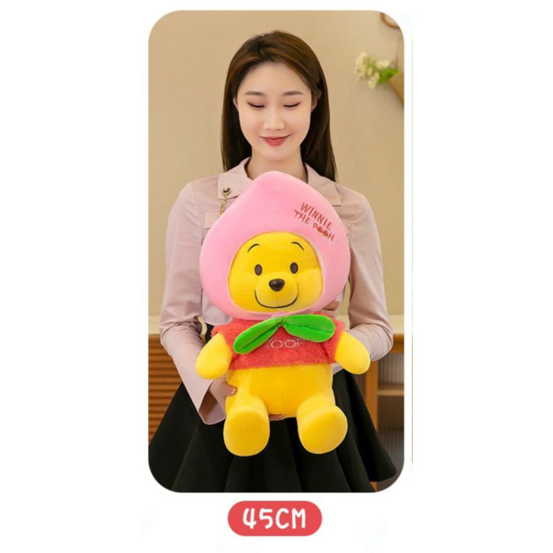 Pooh Winnie the Pooh Doll the Pooh Peach Disney Character Hat | Shopee ...