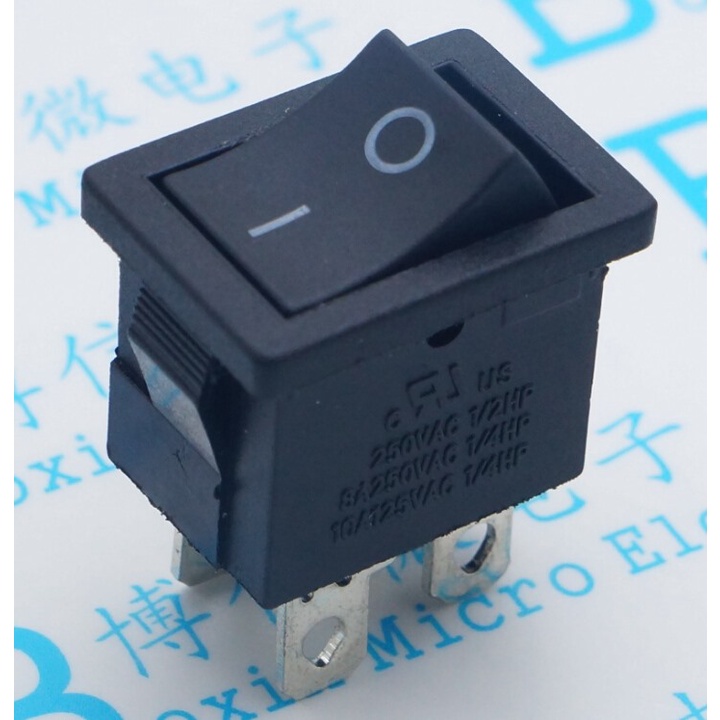 15 * 21 Four-Pin Two-Speed KCD1-104 Rocker Switch Power Black 4-Pin 2 ...