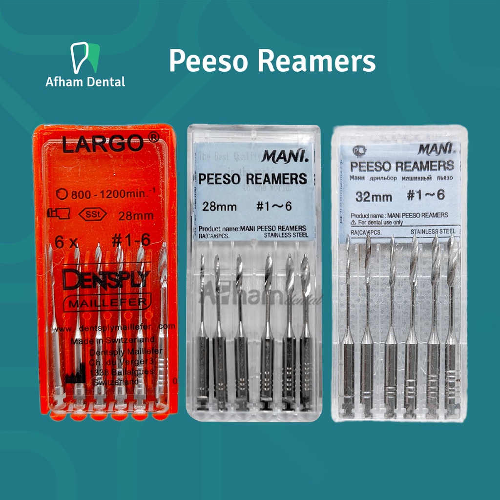 Dental PEESO REAMER MANI 28MM 32MM AFHAM DENTAL | Shopee Singapore
