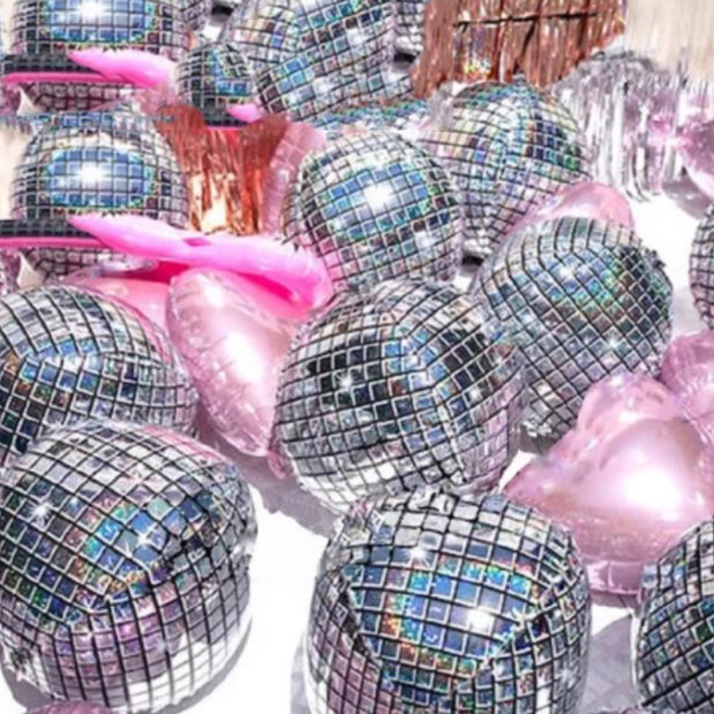 22inch 4D Disco Balloons Laser For Wedding Happy Birthday Popular Party ...