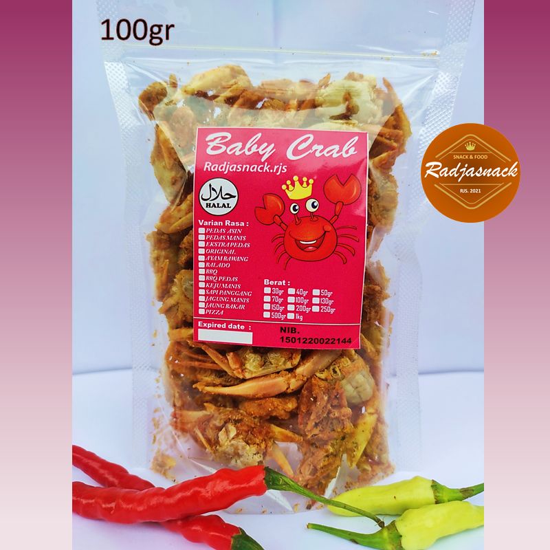BABY CRAB CRISPY VIRAL 100gr | Snacks | SNACK BABY CRAB KRISPY | KRISPY ...