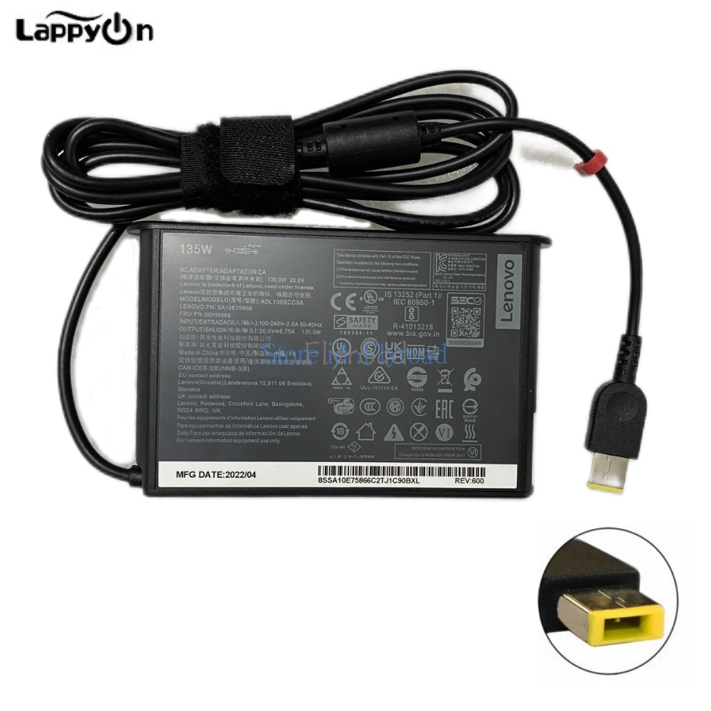 135w Slim Tip New 135W 20V 6.75A ADL135SDC3A Slim Tip AC Adapter For
