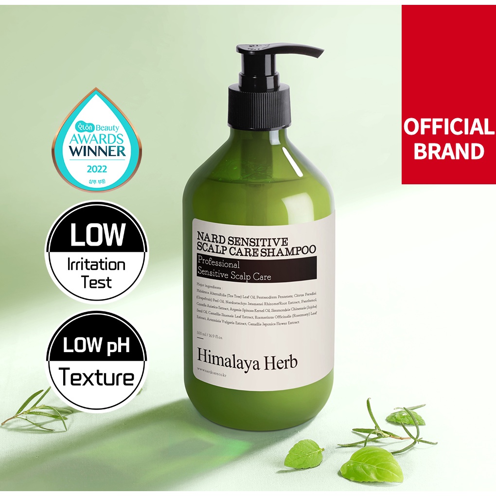 [NARD] Sensitive Scalp Care Shampoo, 500ml-Sulfate Free Shampoo for ...