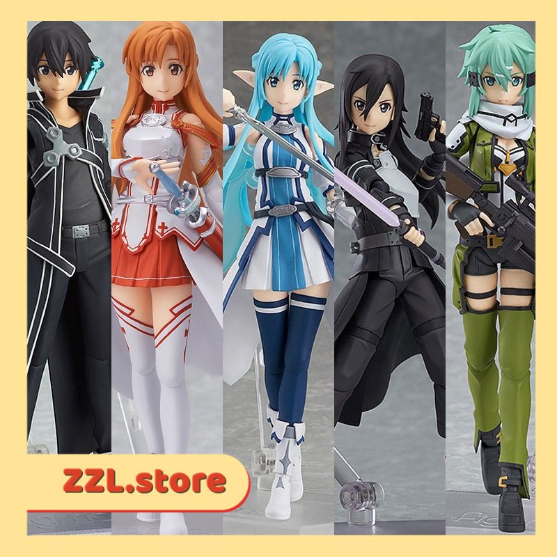 Figma Sword Art Online Yuki Asuna Kirigaya Kazuto Asada Shino Action ...