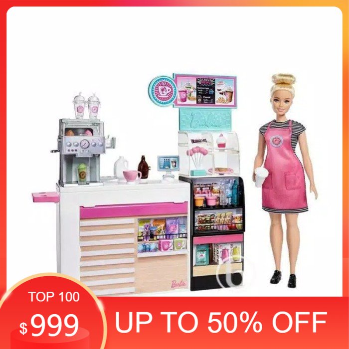 Barbie Coffee Shop Playset Original | Shopee Singapore