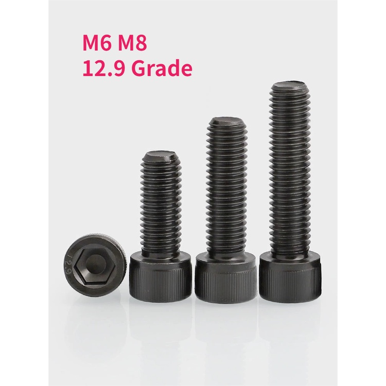 M6 M8 12.9 Grade Carbon Steel Hexagon Hex Socket Screw Cup Head Allen ...