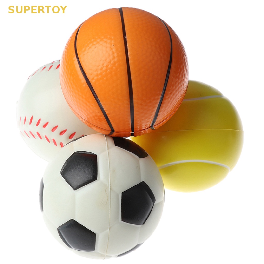 SUPERTOY 10cm foam stress balls toy baby basketball football squeeze ...