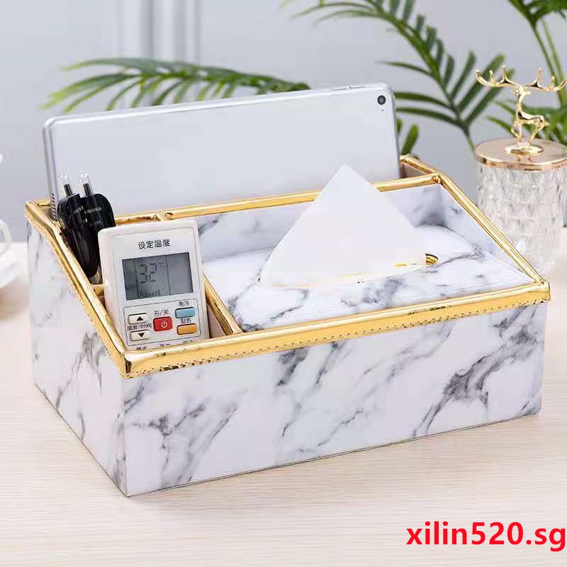 Multifunctional tissue box, European coffee table, living room drawer ...