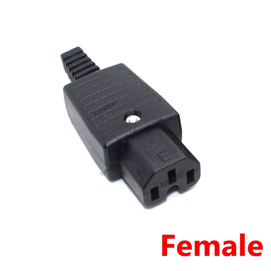 IEC C15 C14 C13 power connector 10A250V AC 3 prong electric plug ...