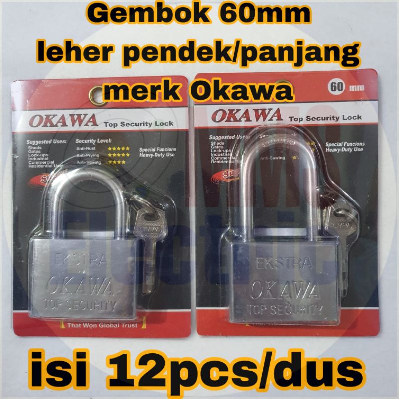 60mm Short/Long Neck Padlock (12pcs) | Shopee Singapore