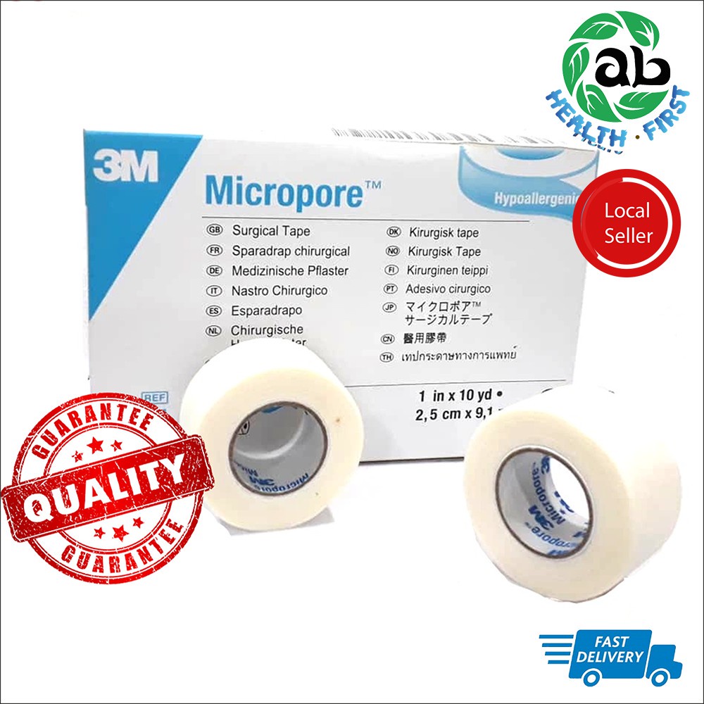 First Aid 3M Micropore tape Plaster 3" X 10 yd ( NO DISPENSER ...
