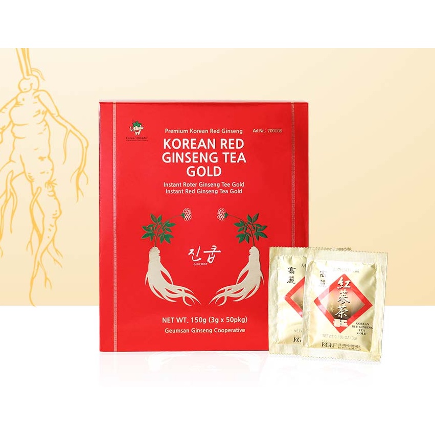 [Korean Red Ginseng] Korean Red Ginseng Tea Gold(3g x 50ea) | Shopee ...