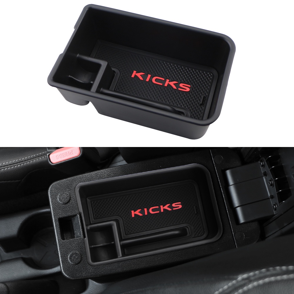 ABS Car Armrest Storage Box for Nissan Kicks 2017 - 2021 Center Console ...