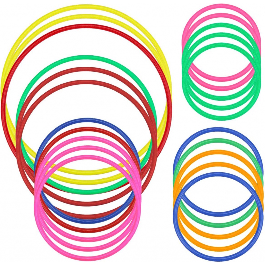 10pcs Plastic Toss Rings Kids Ring Toss Game for Carnival Garden ...