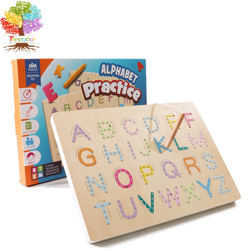 Treeyear Magnetic Letters Practicing Board, Magnets Tracing ABC ...