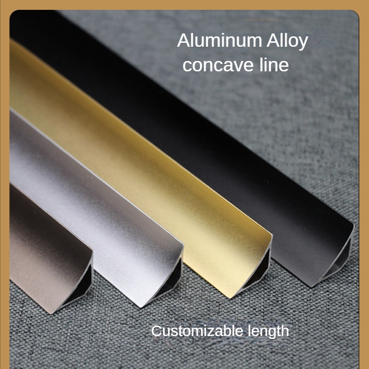 Aluminum Alloy Internal Corner Decorative Strip Ceiling Concave Line ...