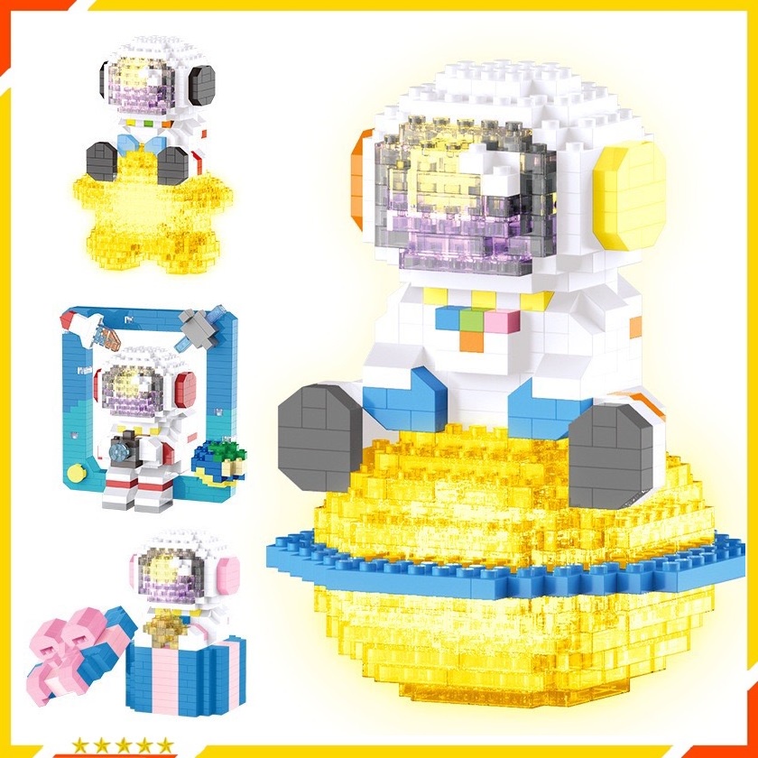 Astronaut Assembly Model - 3D Model Assembly Toy with LED Light - Mini ...