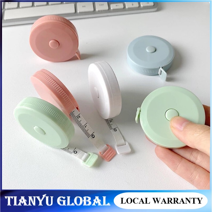 【SG READY STOCK】 Mini Color Measurement Keychain Tape Measure Measuring ...