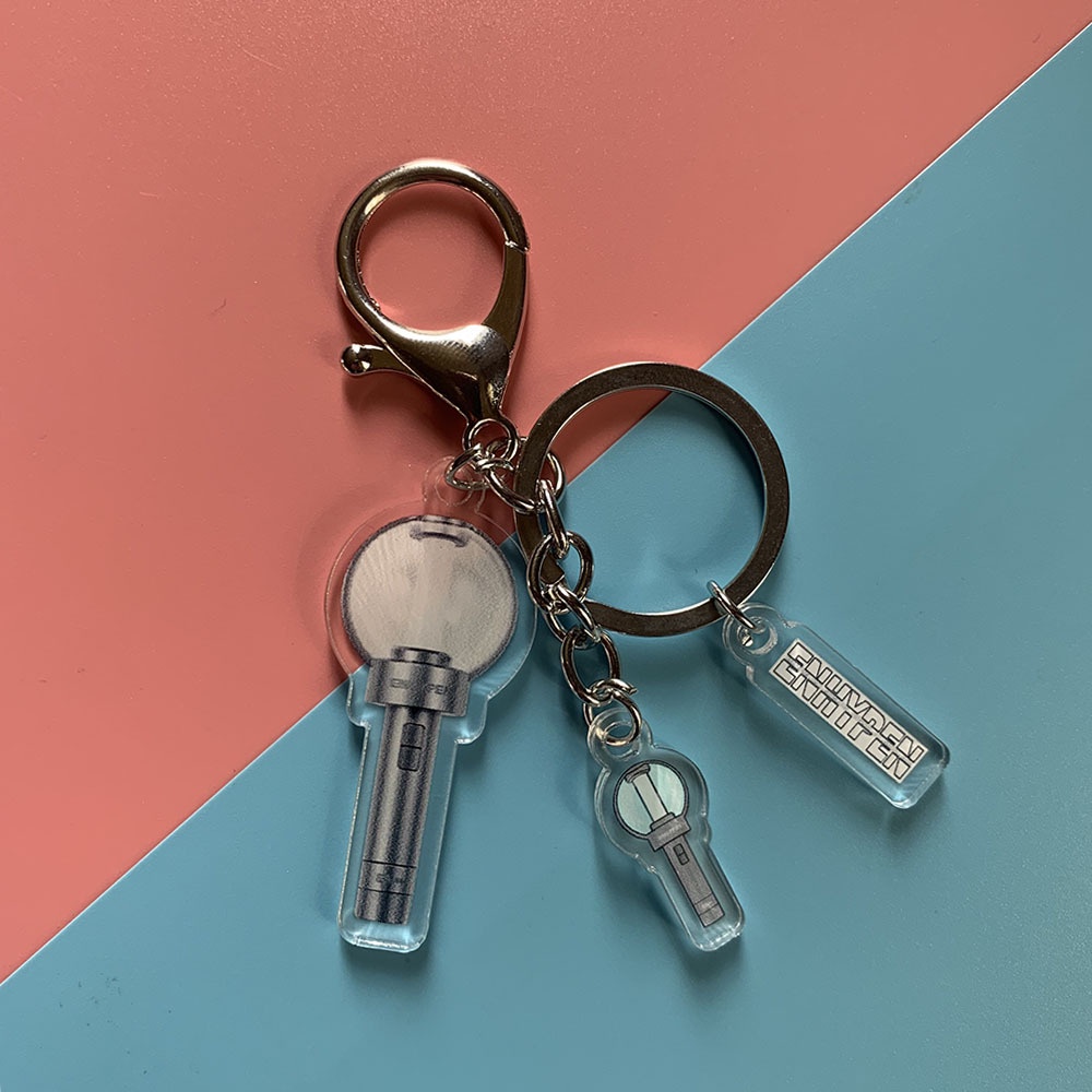 Kpop Acrylic EN ENHYPEN Light Stick Pendant Keychain Lightstick Keyring ...