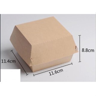 Paper Burger Box Cap Telefon MUDA - Disposable Paper Food Box / Kotak ...