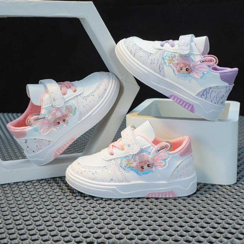 Lovely Cartoon Baby Girls Breathable White Casual Shoes Angel Wing Soft Sole Kids Sport Shoes 2 ...