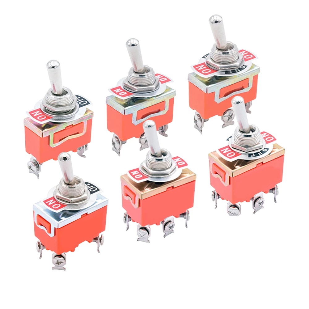 1pcs 15A 250V SPST 2 4 6 Terminal ON OFF Toggle Switch | Shopee Singapore